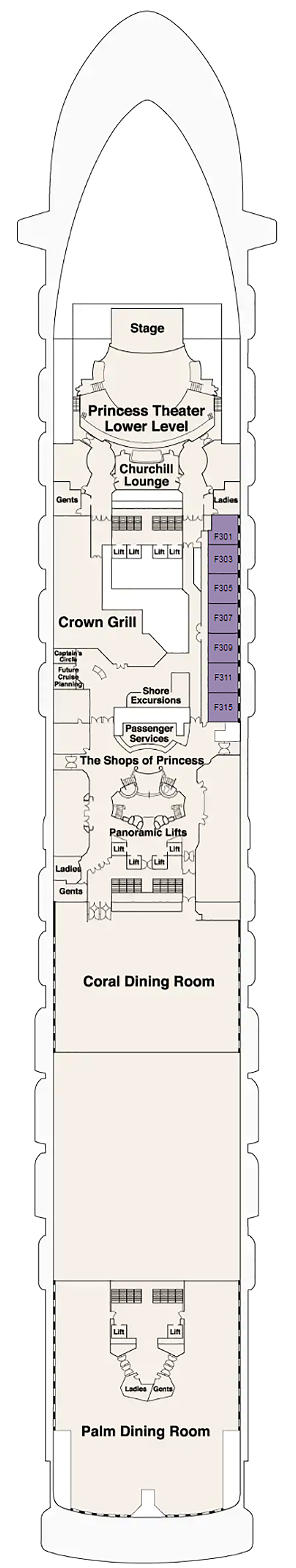 Deck Plans - Caribbean Princess - Planet Cruise