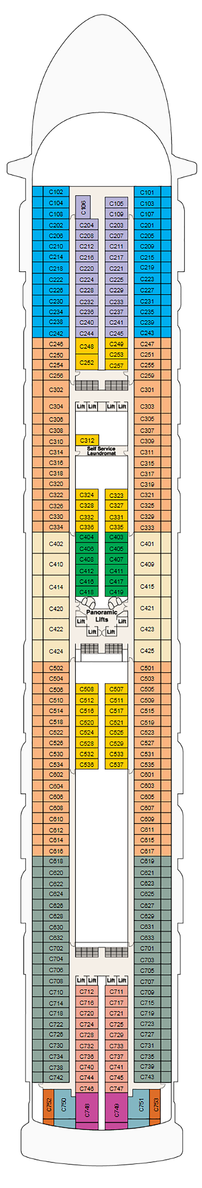 Deck Plan for Star Princess | Iglu Cruise