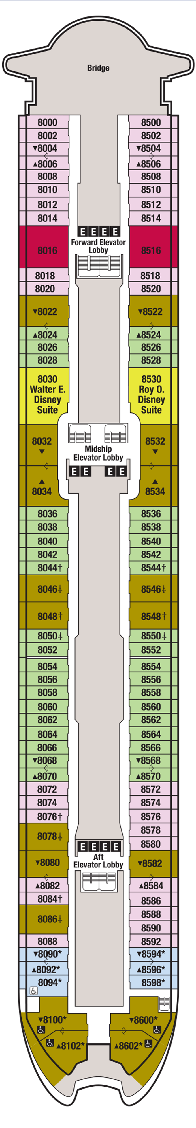 Deck Plans- Disney Wonder - Planet Cruise