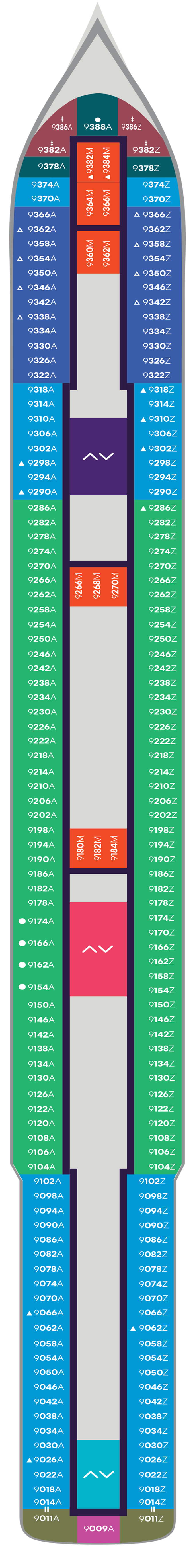 Scarlet Lady – Deck Plans - Planet Cruise