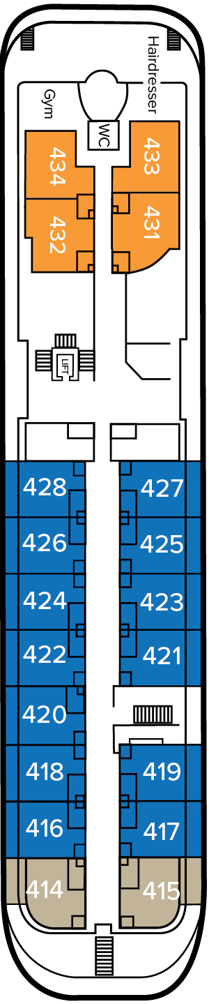 Travelmarvel MS Caledonian Sky – Deck Plans - Planet Cruise