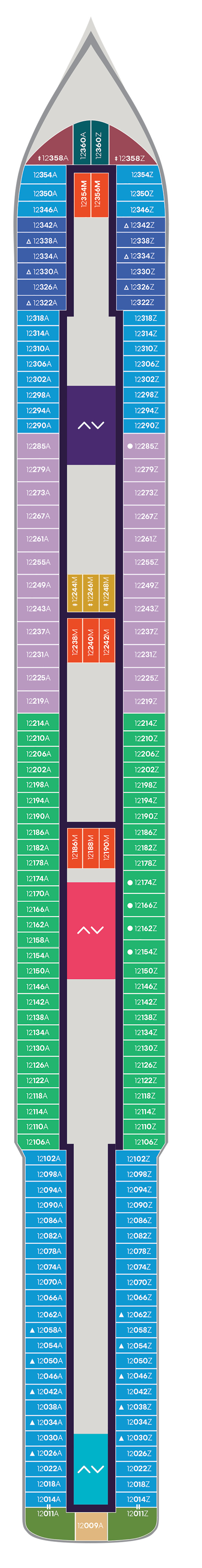 Resilient Lady – Deck Plans - Planet Cruise