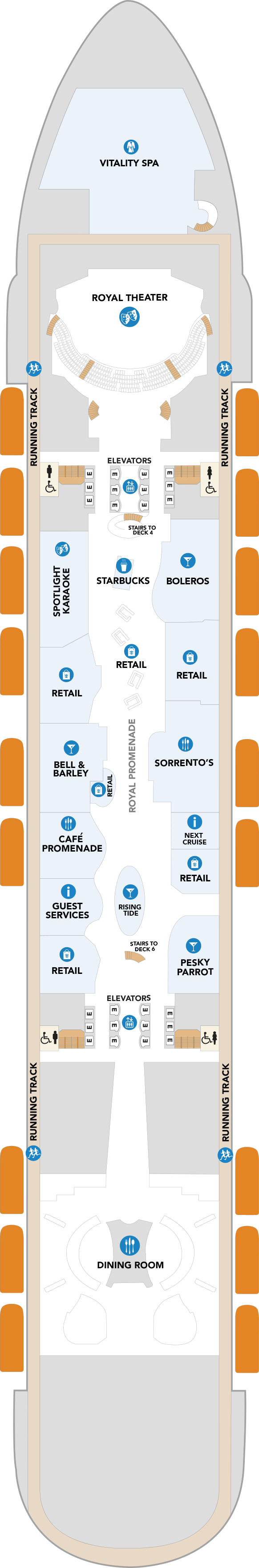 Utopia of the Seas – Deck Plans - Planet Cruise