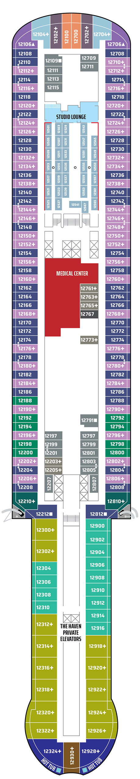 Norwegian Prima – Deck Plans - Planet Cruise