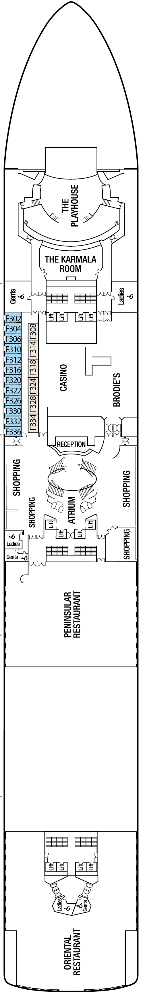 Deck Plans - P&O Azura - Planet Cruise