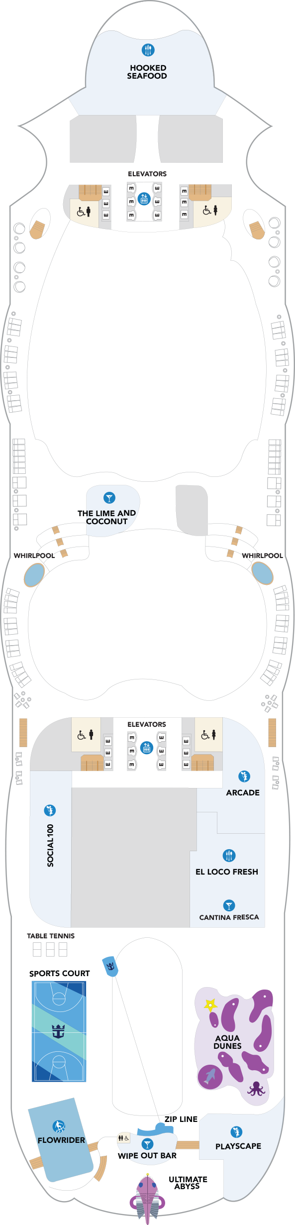 Utopia of the Seas – Deck Plans - Planet Cruise