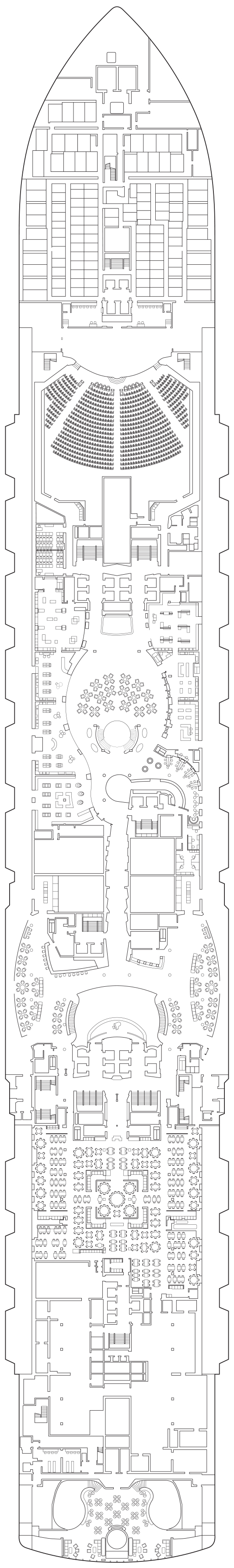 MSC Seashore – Plano del barco - Planet Cruise ES