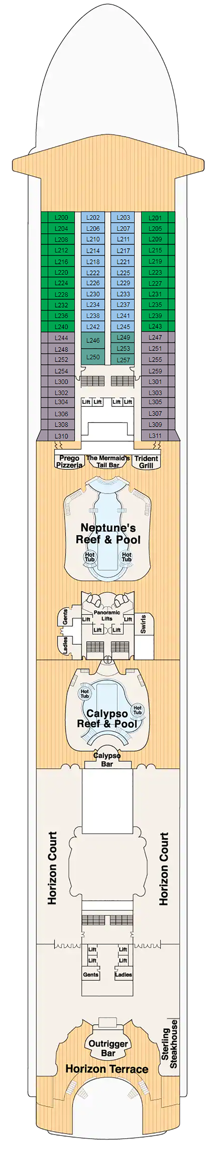 Deck Plans- Diamond Princess - Planet Cruise