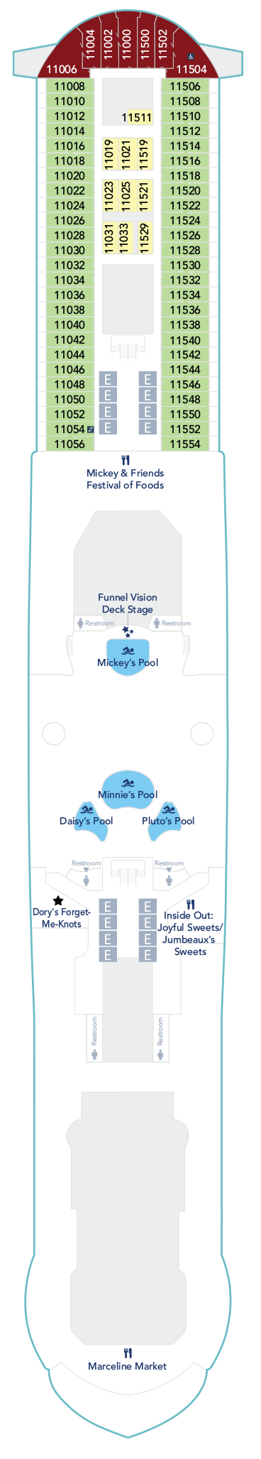 Disney Treasure – Deck Plans - Planet Cruise