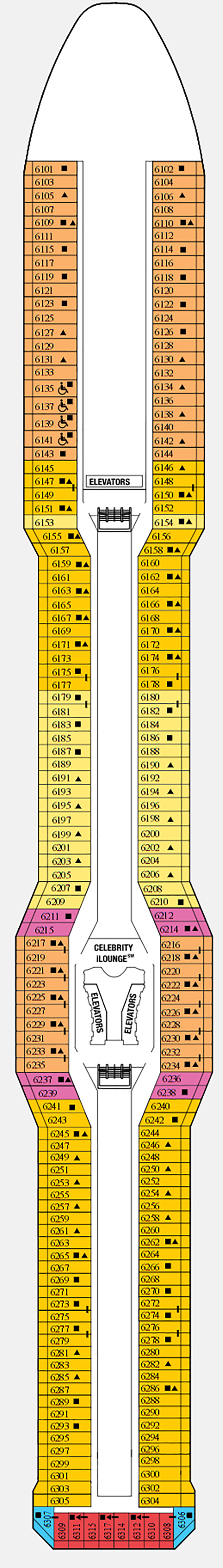 Deck Plans - Celebrity Reflection - Planet Cruise