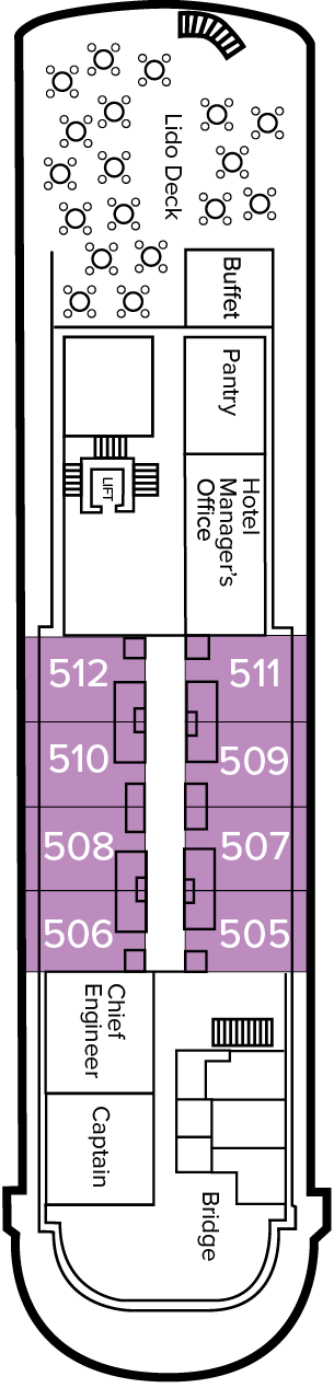 Travelmarvel MS Caledonian Sky – Deck Plans - Planet Cruise