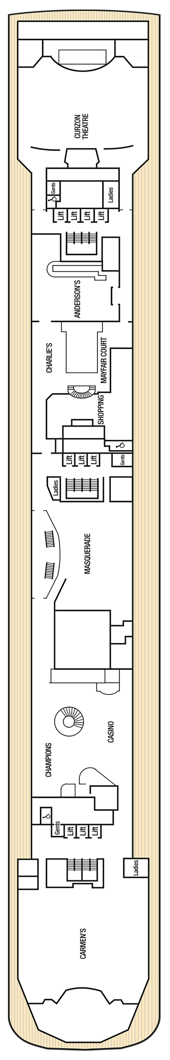 Deck plans on P&O Aurora - Planet Cruise