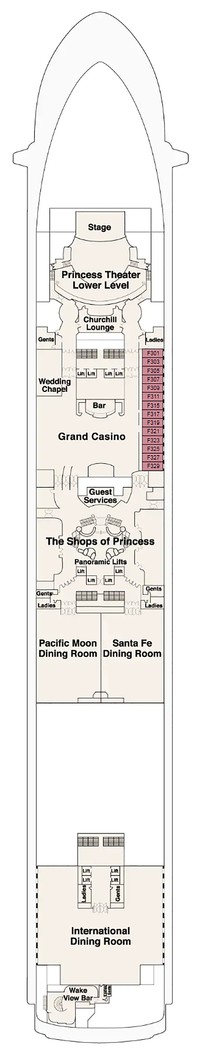 Deck Plans- Diamond Princess - Planet Cruise