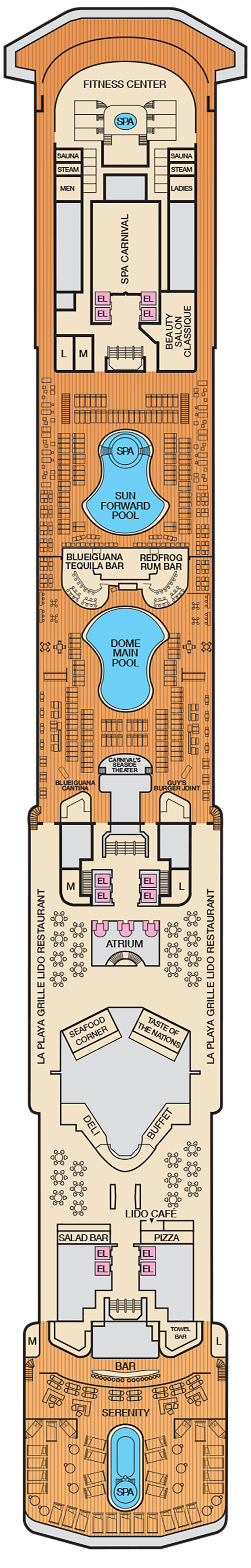 Carnival Spirit – Deck Plans - Planet Cruise