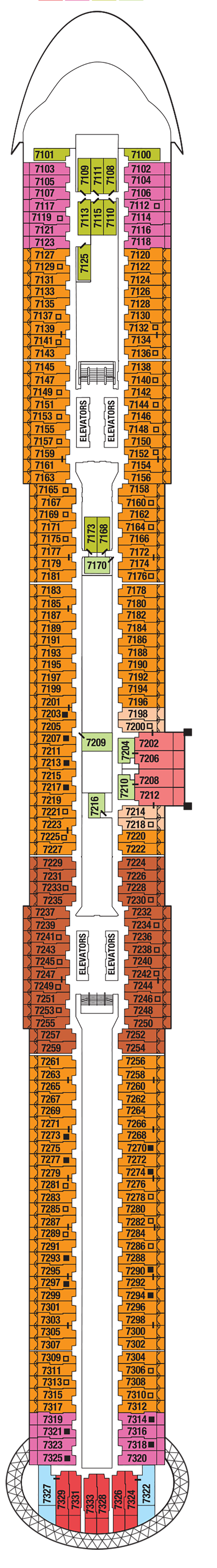 Celebrity Beyond – Plano del barco - Planet Cruise ES