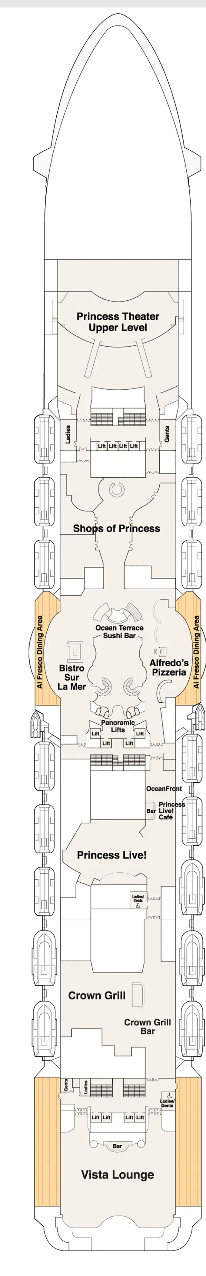 Deck Plans - Sky Princess - Planet Cruise