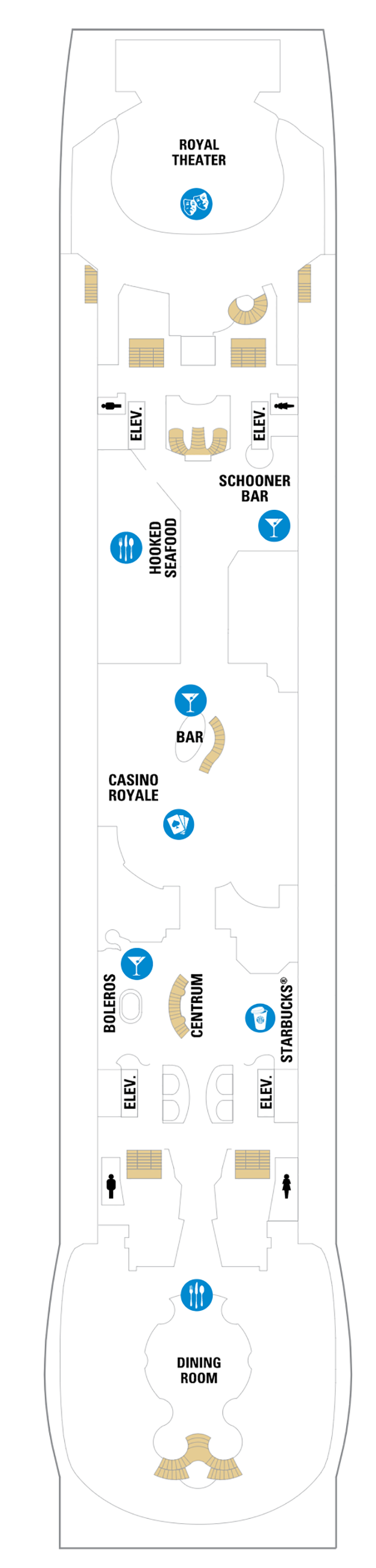 Navigator of the Seas – Plano del barco - Planet Cruise ES