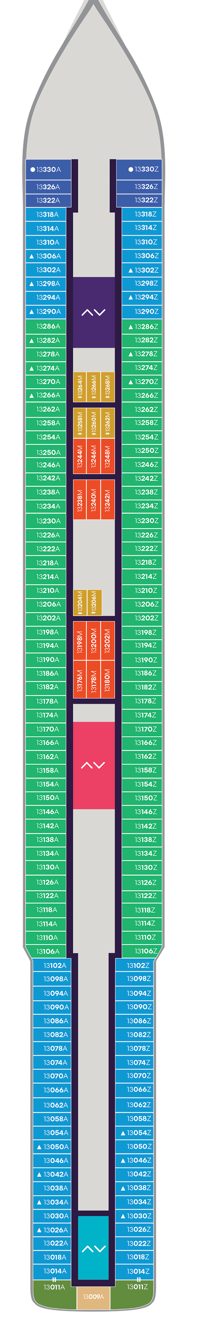 Resilient Lady – Deck Plans - Planet Cruise
