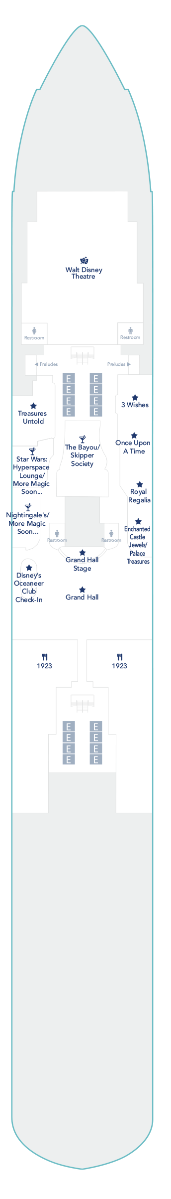 Disney Treasure – Deck Plans - Planet Cruise