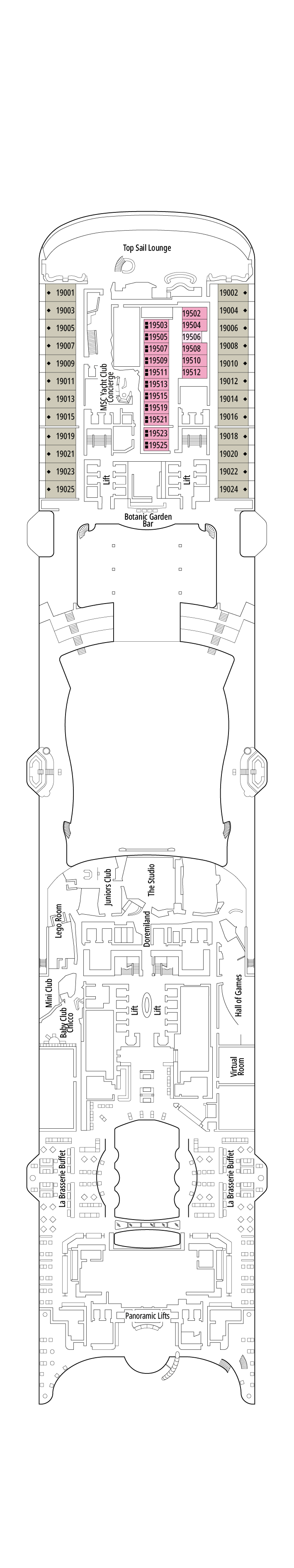 MSC World America – Deck Plans - Planet Cruise