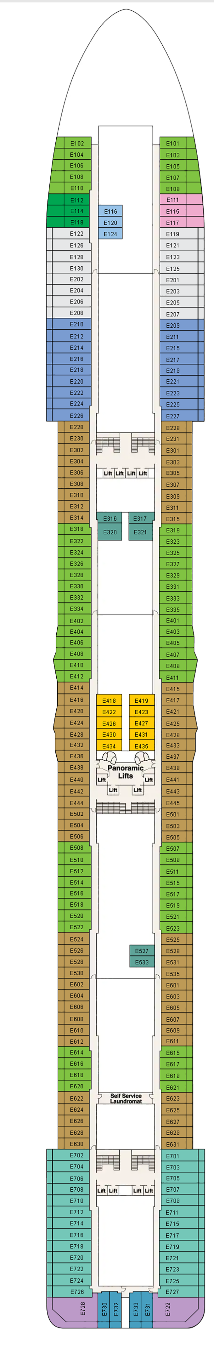 Deck Plan For Sky Princess Iglu Cruise