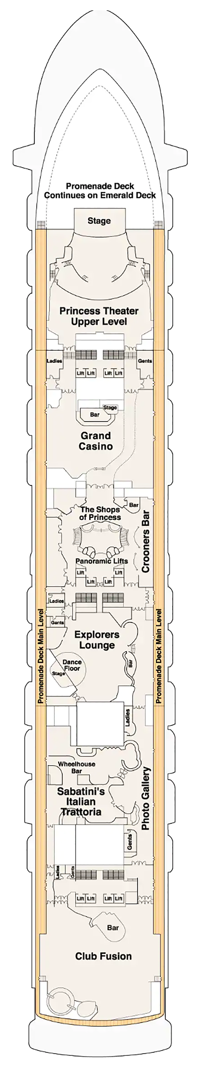 Deck Plans - Caribbean Princess - Planet Cruise