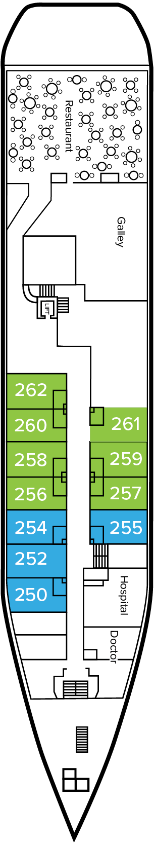 Travelmarvel MS Caledonian Sky – Deck Plans - Planet Cruise