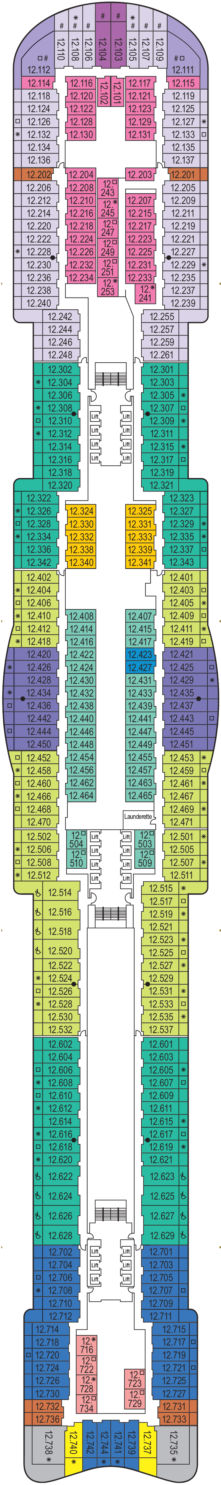 Iona – Deck Plans - Planet Cruise