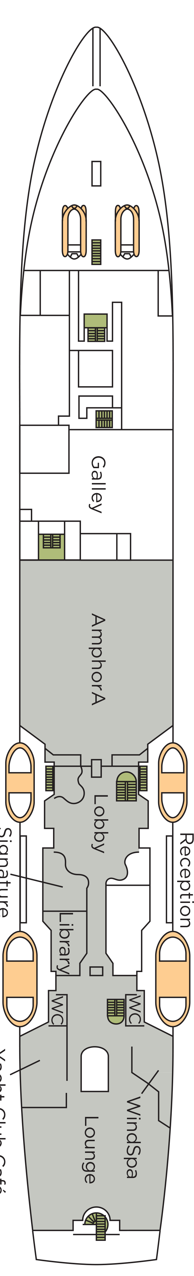 Wind Star – Plano del barco - Planet Cruise ES