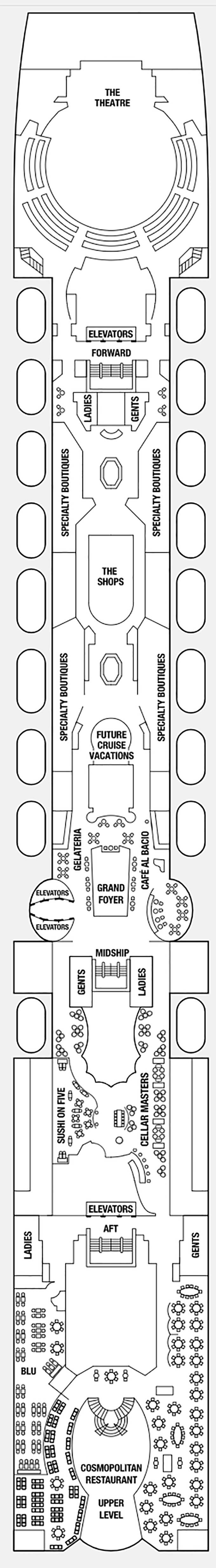 Celebrity Summit – Plano del barco - Planet Cruise ES
