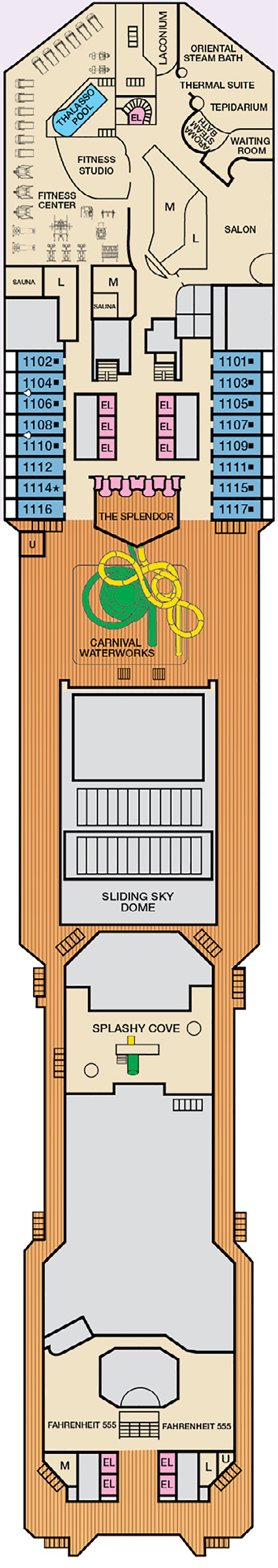 Deck Plans - Carnival Splendor - Planet Cruise