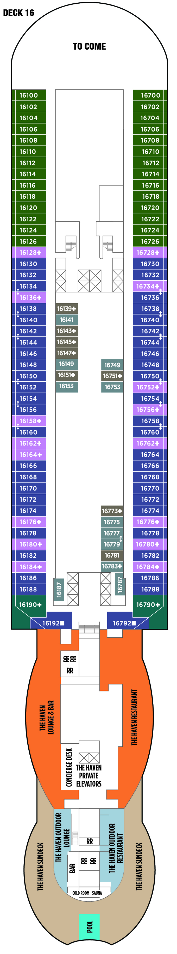 Norwegian Viva – Deck Plans - Planet Cruise
