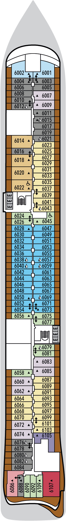 Silver Ray – Deck Plans - Planet Cruise