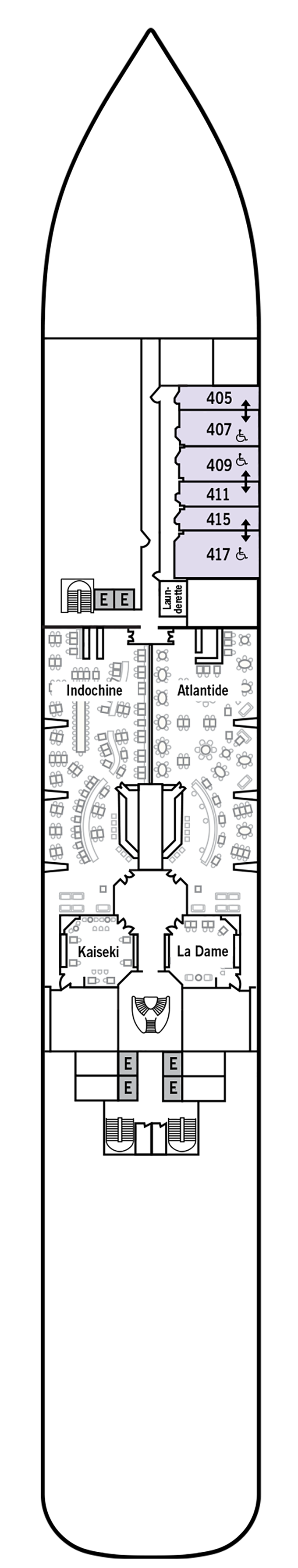 Deck Plan for Silver Muse | Iglu Cruise