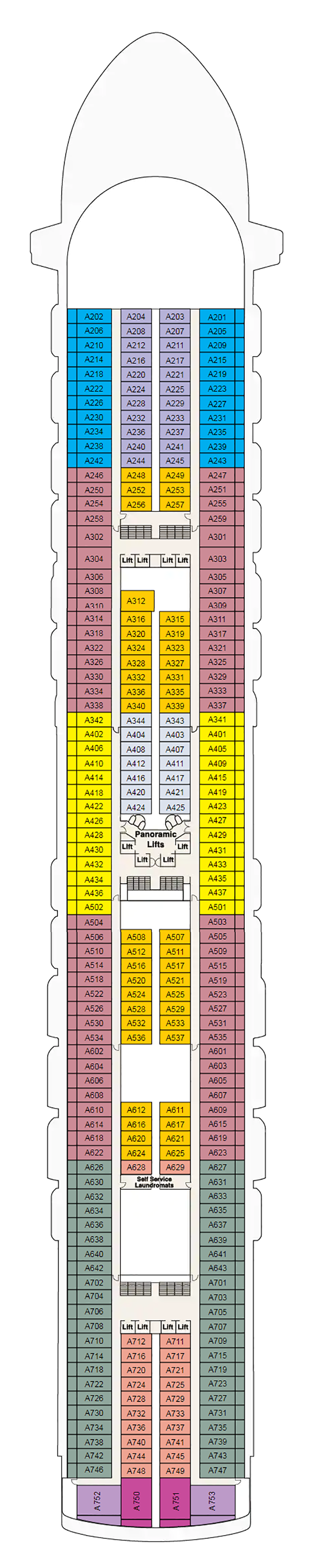 Deck Plans - Crown Princess - Planet Cruise