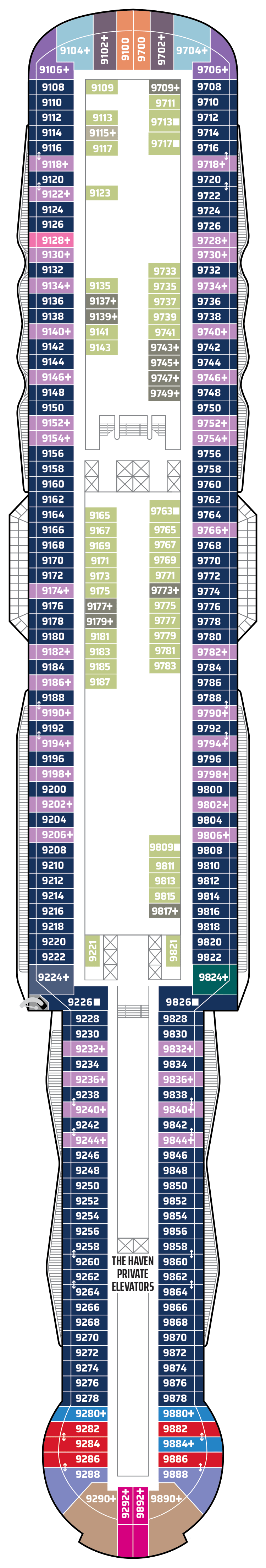 Norwegian Aqua – Piano nave - Planet Cruise IT