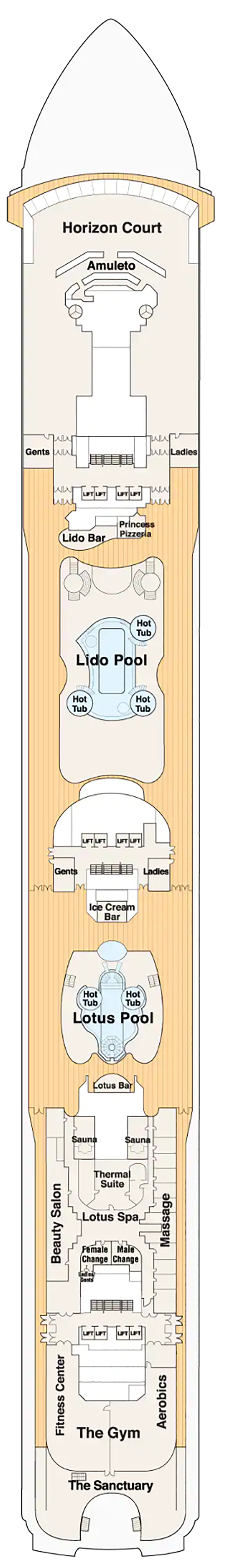 Deck Plans- Coral Princess - Planet Cruise