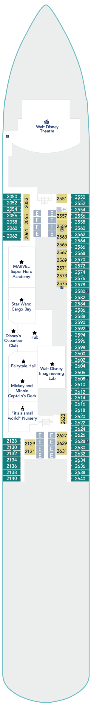 Disney Destiny – Deck Plans - Planet Cruise