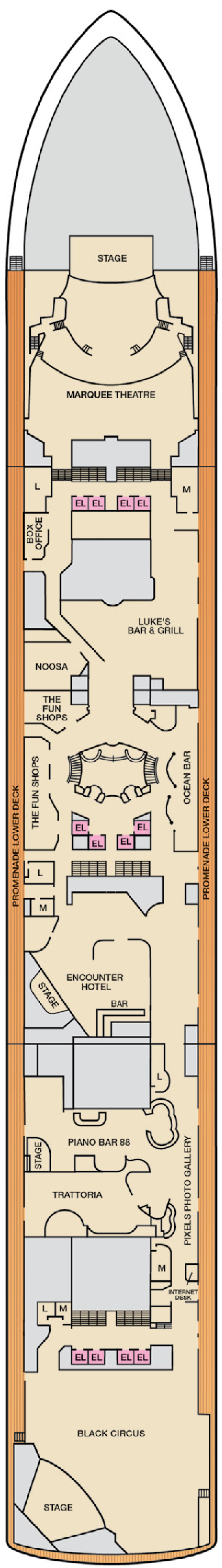 Carnival Encounter – Deck Plans - Planet Cruise