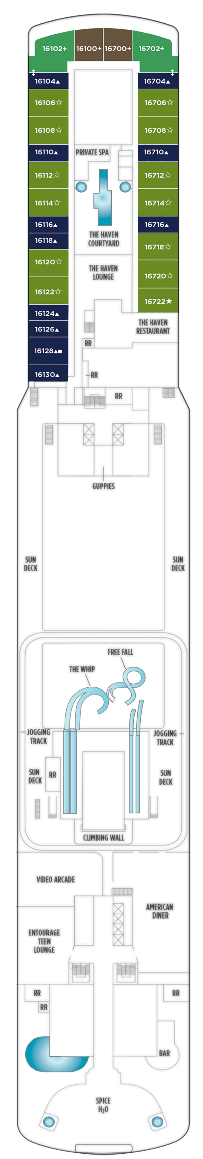Deck Plans - Norwegian Getaway - Planet Cruise