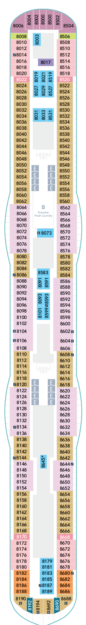 Disney Treasure – Deck Plans - Planet Cruise
