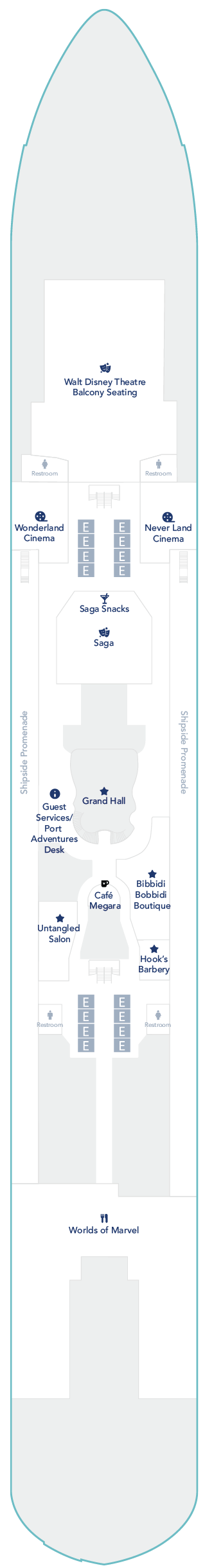 Disney Destiny – Deck Plans - Planet Cruise