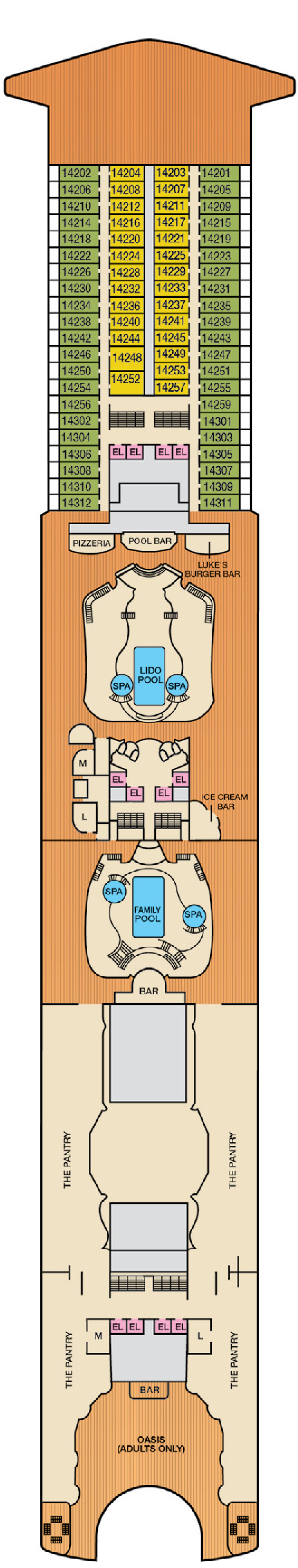 Carnival Encounter – Deck Plans - Planet Cruise