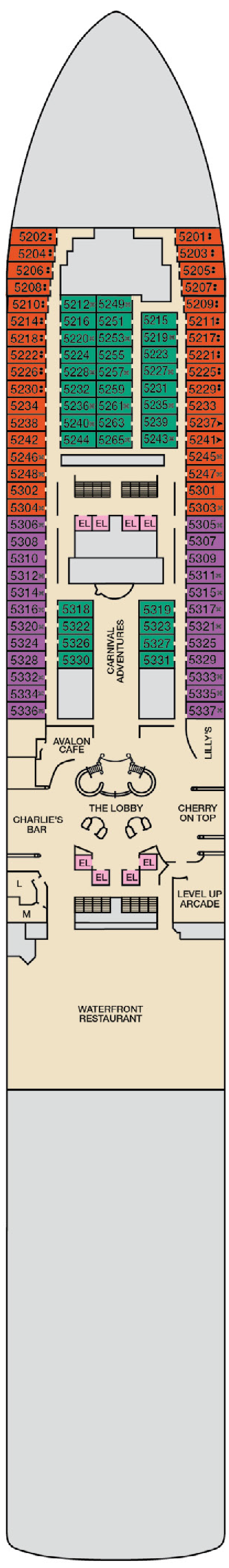 Carnival Encounter – Deck Plans - Planet Cruise