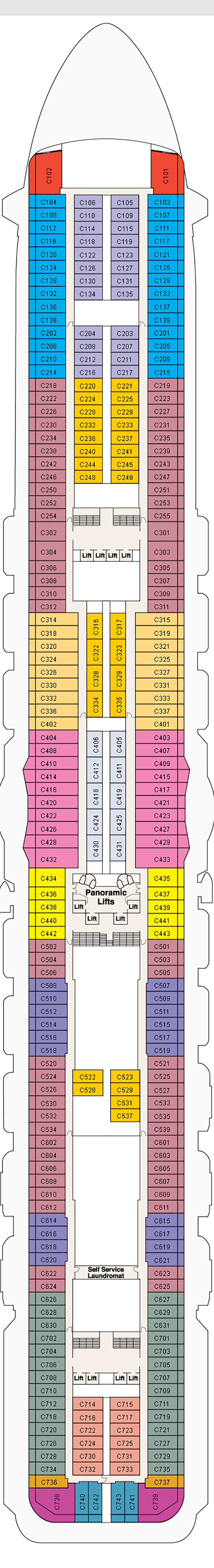 Deck Plan For Sky Princess Iglu Cruise