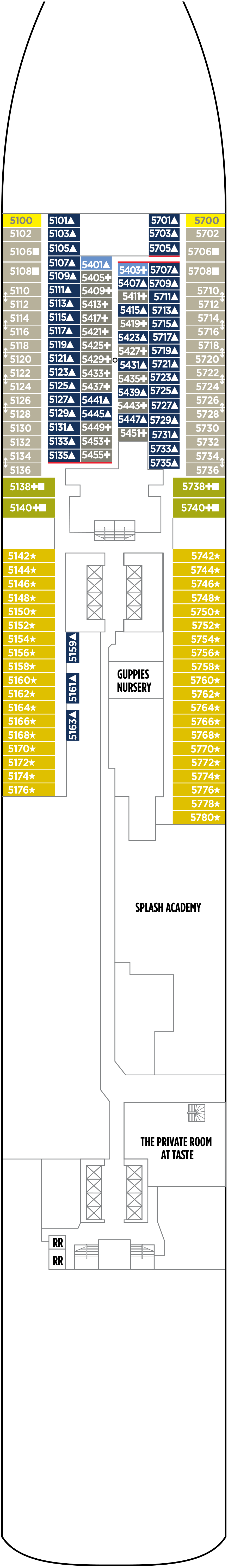 Deck Plan for Norwegian Escape | Iglu Cruise