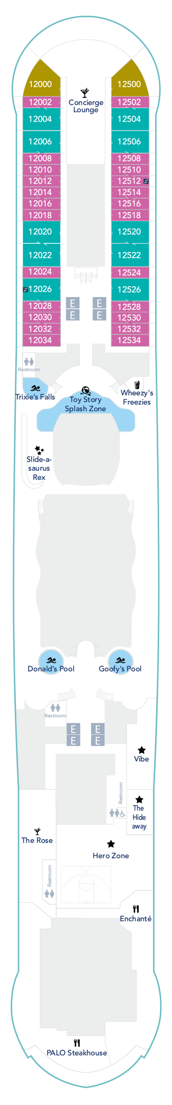 Disney Treasure – Deck Plans - Planet Cruise