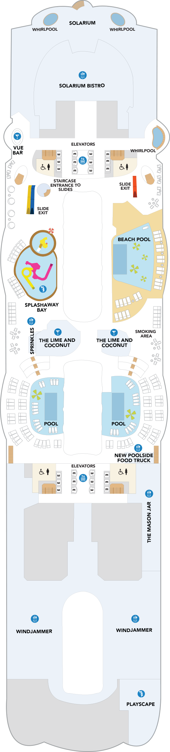 Utopia of the Seas – Deck Plans - Planet Cruise