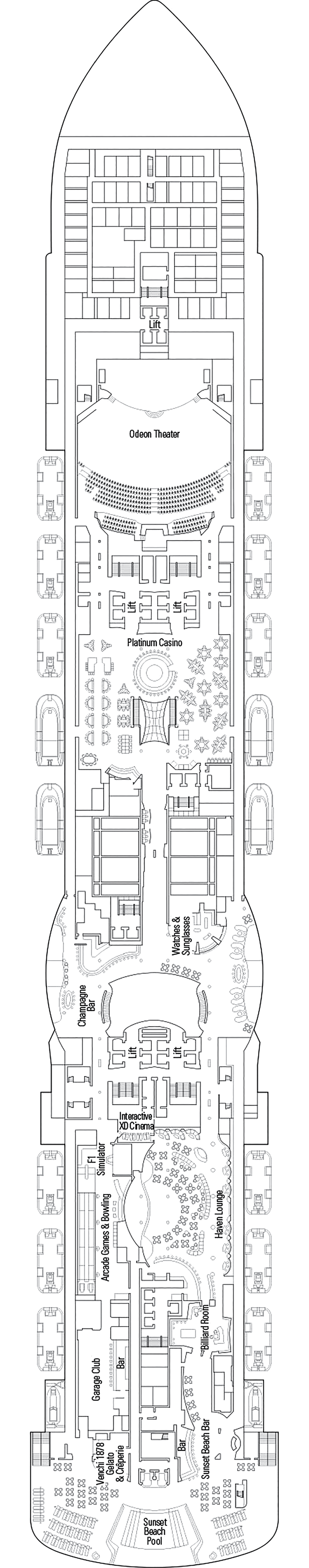 Deck Plans - MSC Seaside - Planet Cruise