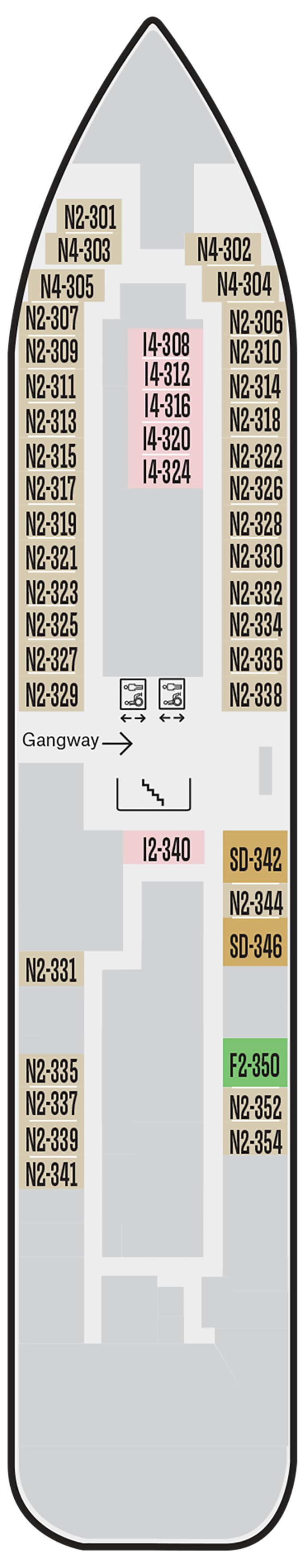 Deck Plan for MS Fram | Iglu Cruise